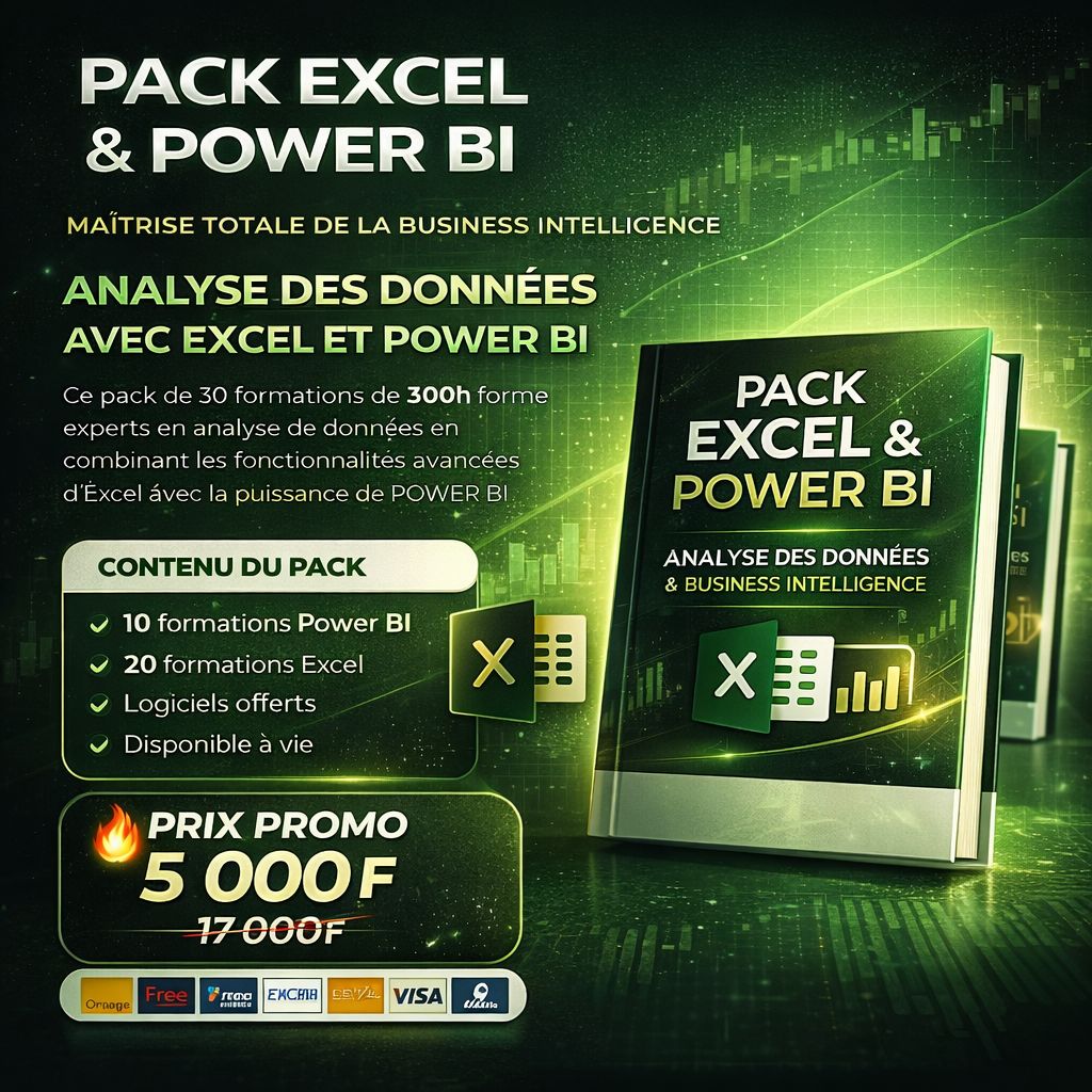 Pack Excel & Power BI 2025 : Boostez Votre BI