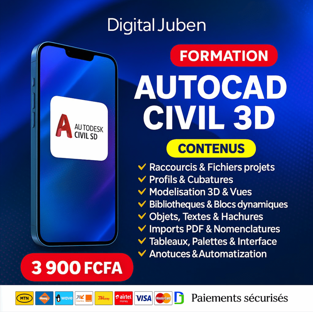 Formation AutoCAD – Dessin & Plans 2D/3D